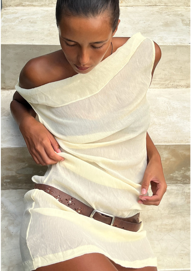 Dukan Dress in Pale Yellow – Argo Studio